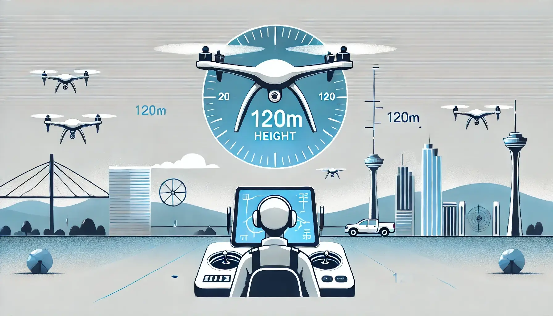 Flying a drone higher 120 metres - this is permitted